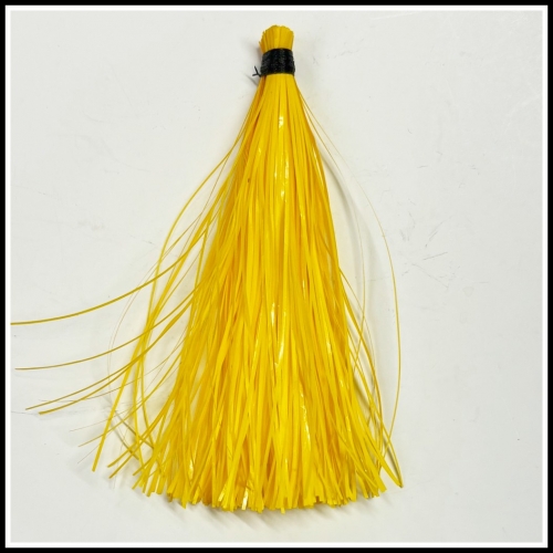 Yellow Crackle Tinsel Tip